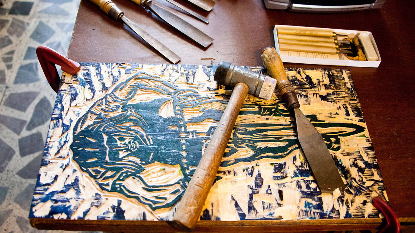 Grabado en Madera – Taller de gráfica nahual